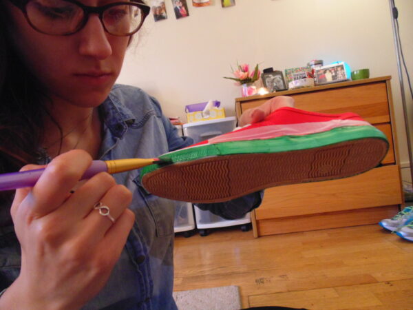 DIY Watermelon Shoes