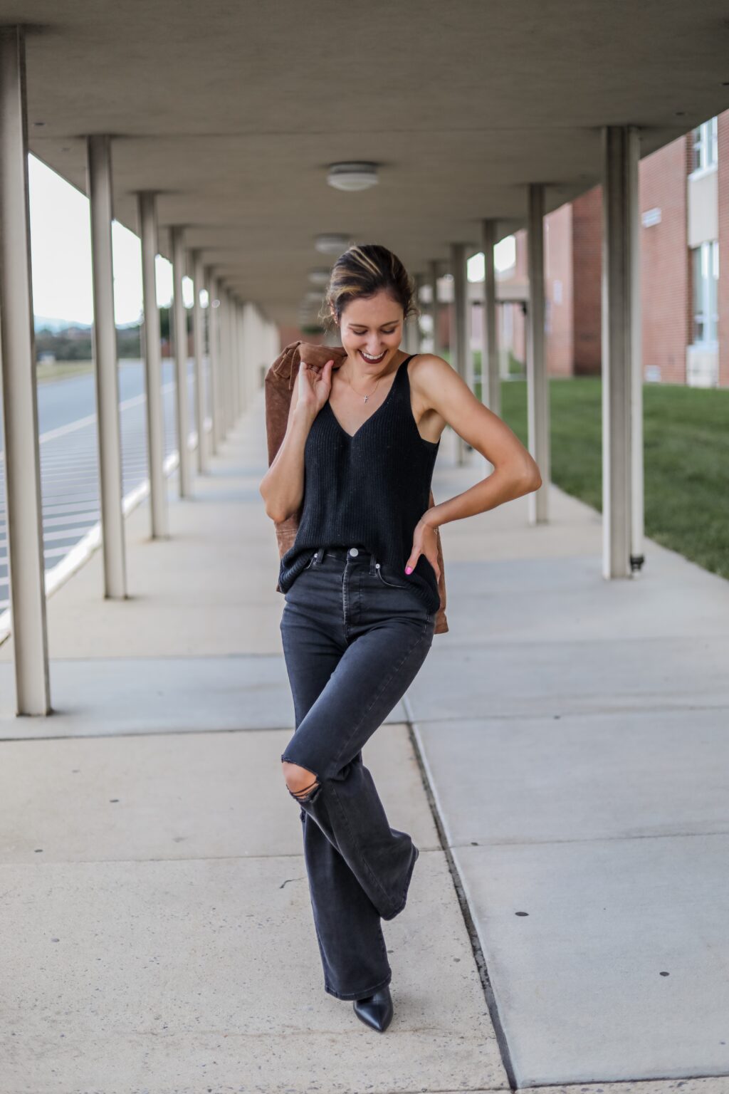 How to Style a Sweater Tank from Summer to Fall - It's under $30!