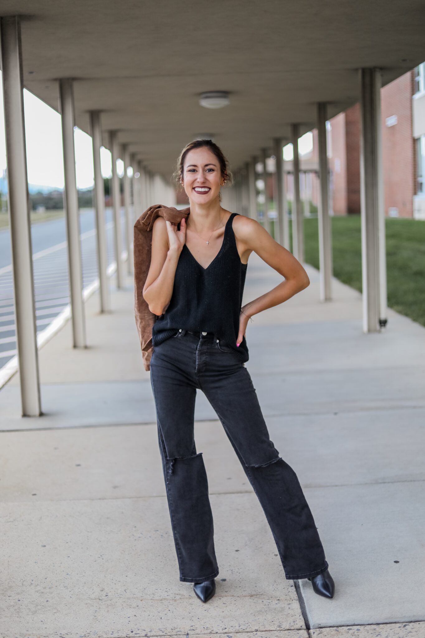 How to Style a Sweater Tank from Summer to Fall - It's under $30!